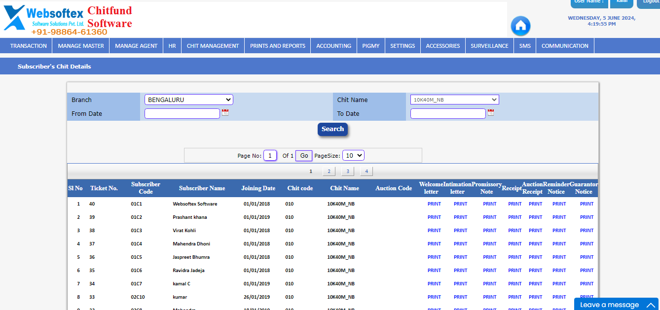 Online Chit Fund Software in Bangalore, chit fund company registration ...